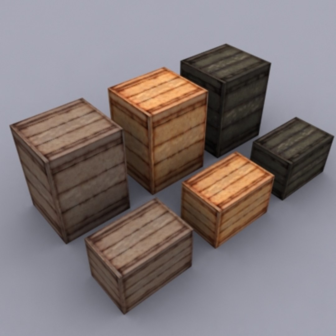 3d Crates Model