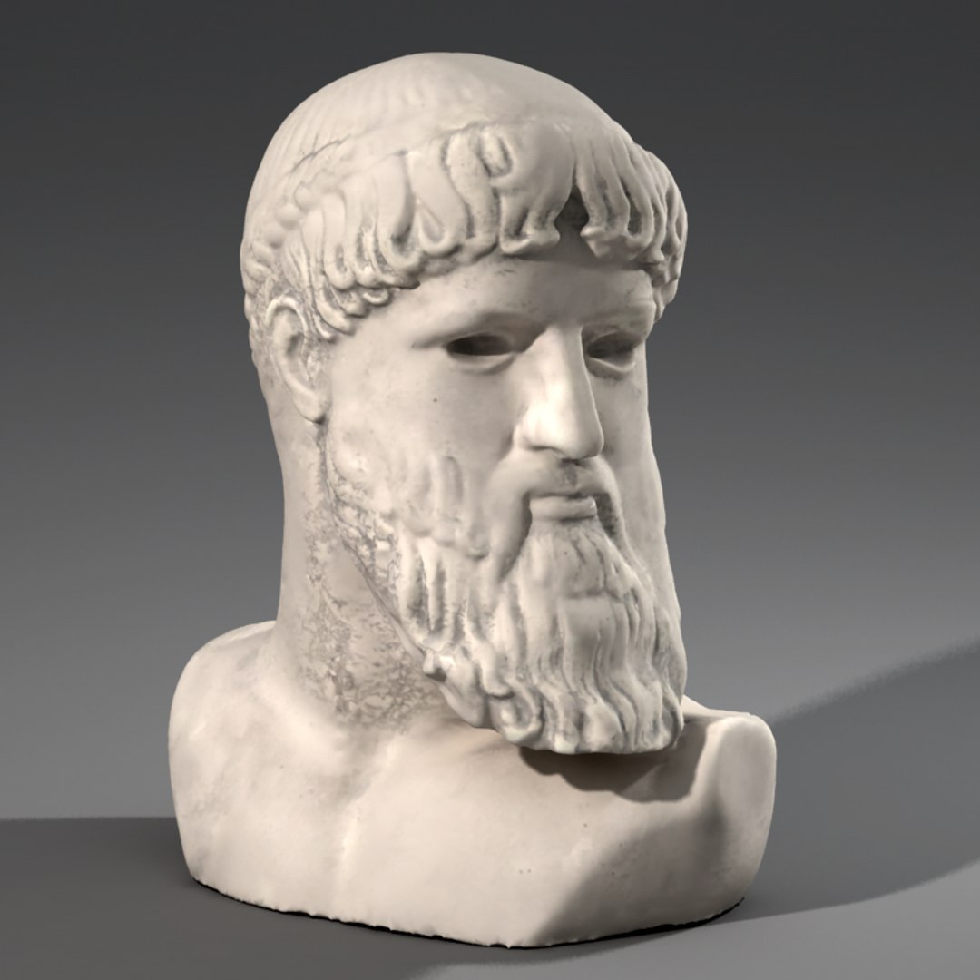 3d Zeus Statue Model