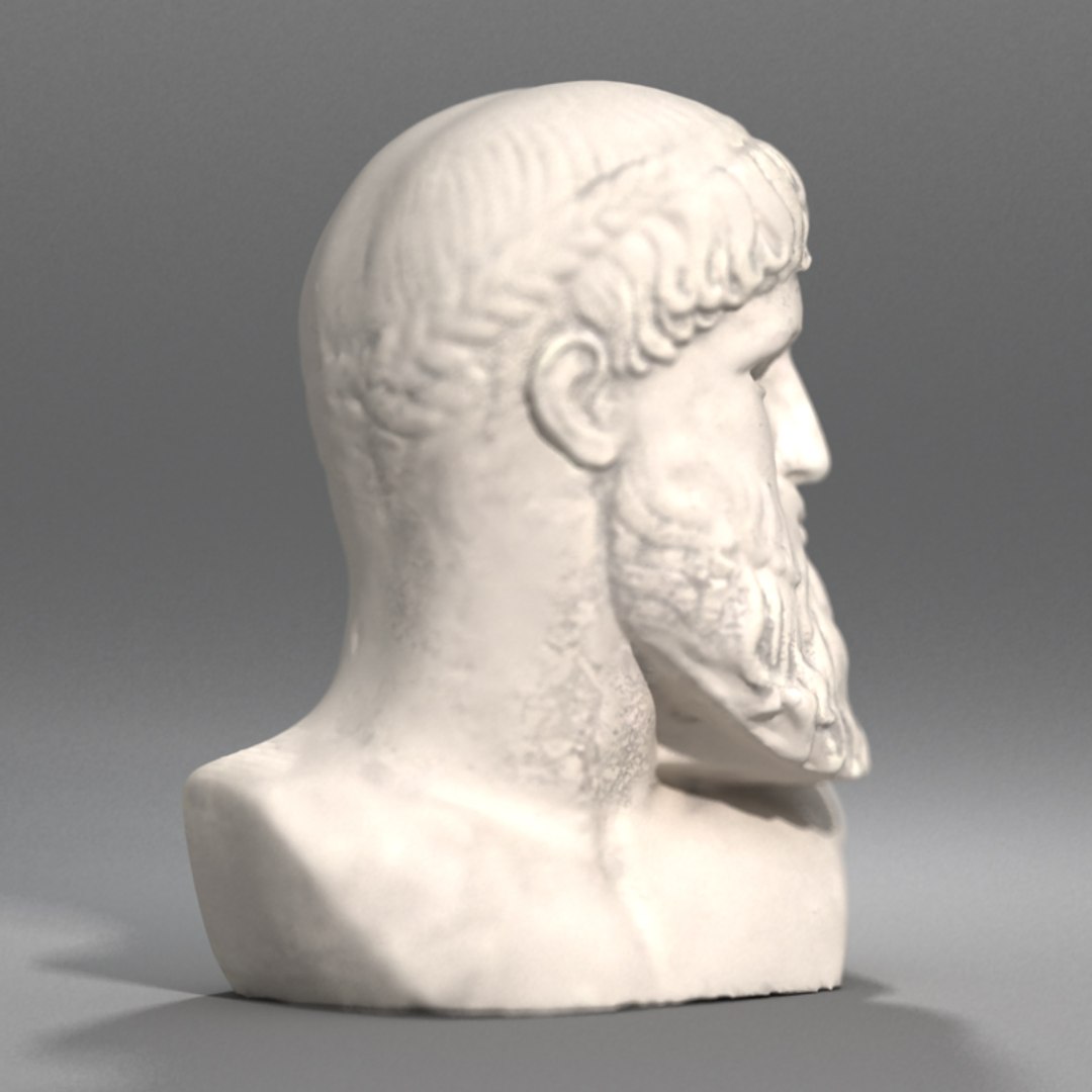 3d Zeus Statue Model