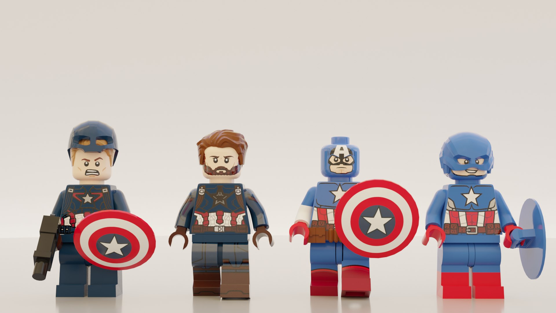 3D Lego Captain America Pack - TurboSquid 1987110