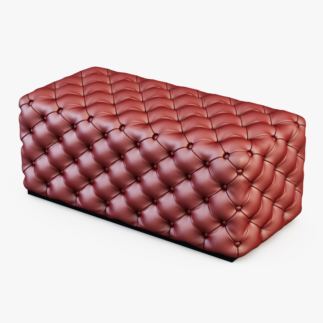 pouf porada alcide 3d model