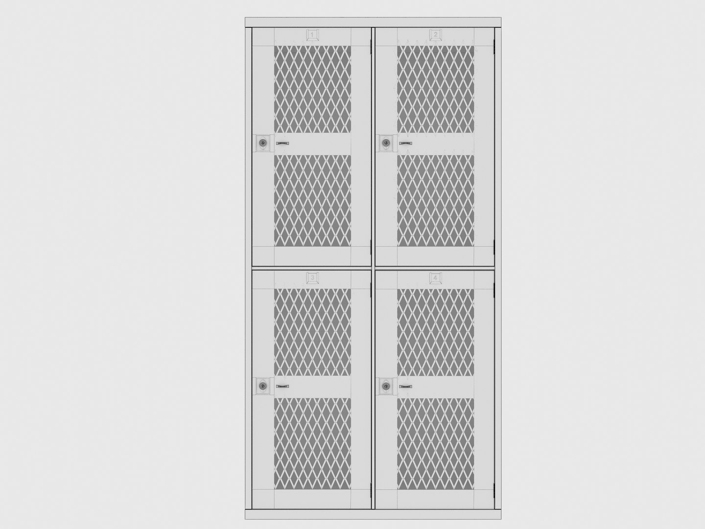 Locker lock 3D model - TurboSquid 1367410
