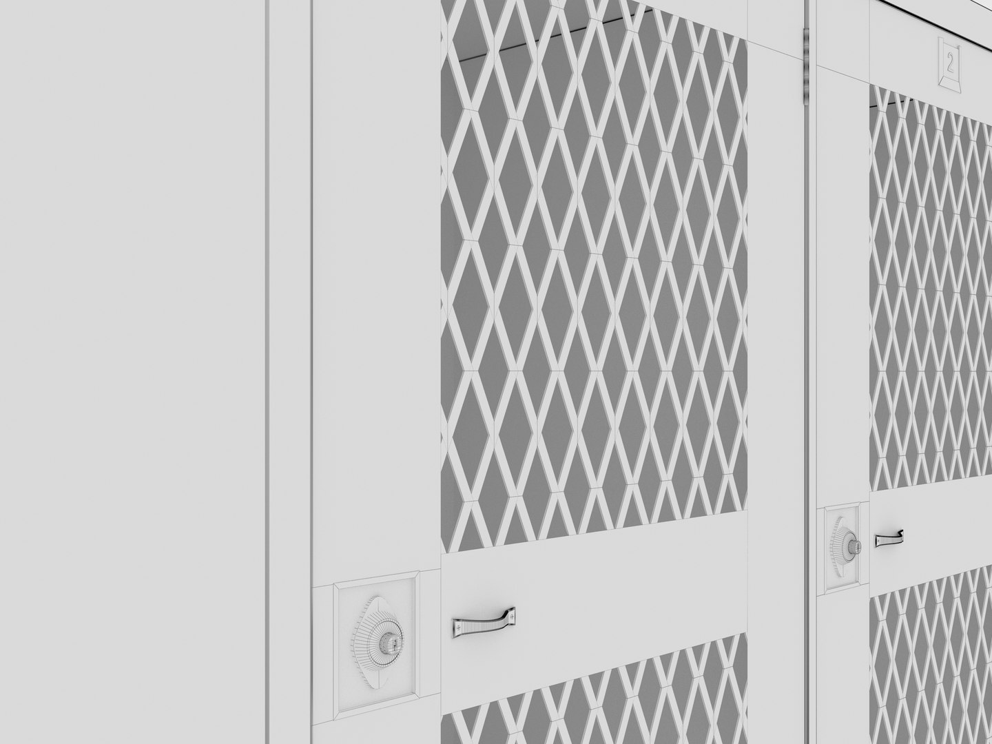 Locker lock 3D model - TurboSquid 1367410