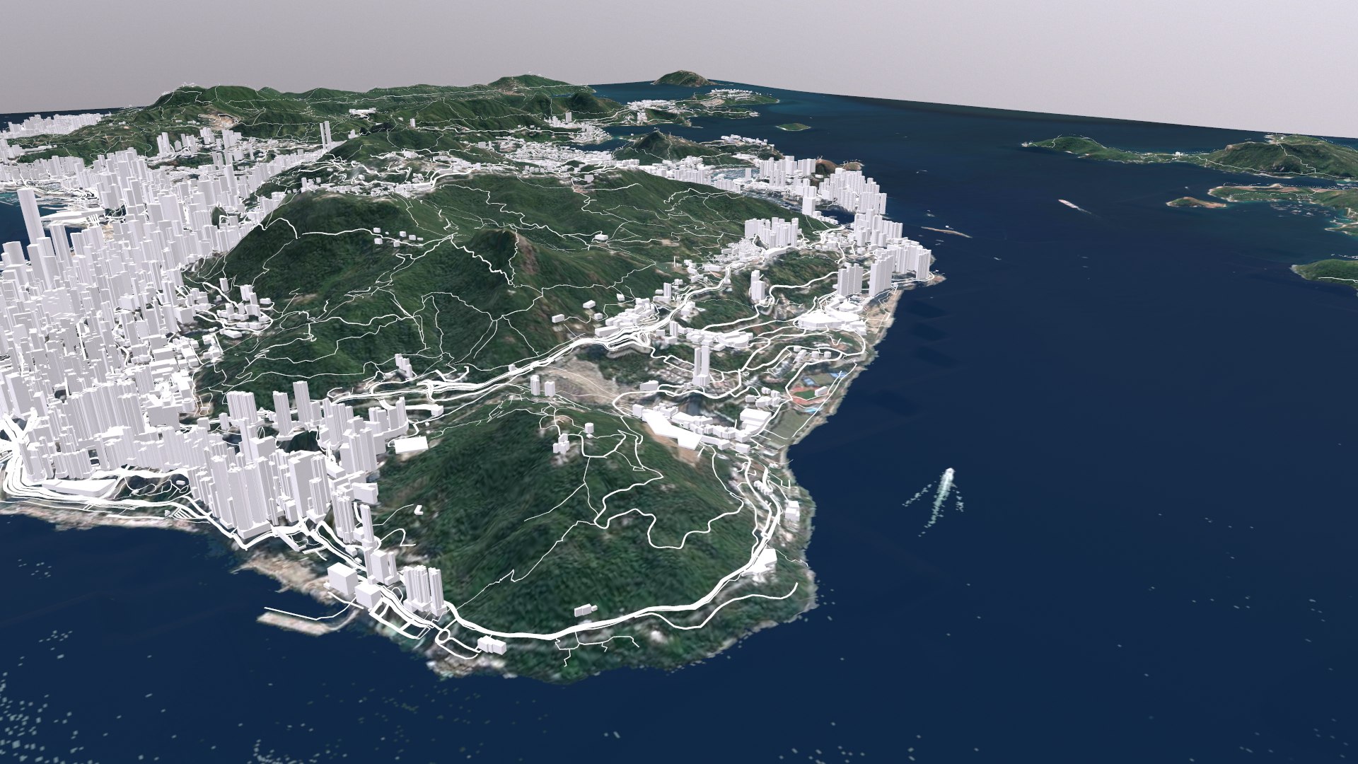 Cityscape Hong Kong China 3D - TurboSquid 1853492