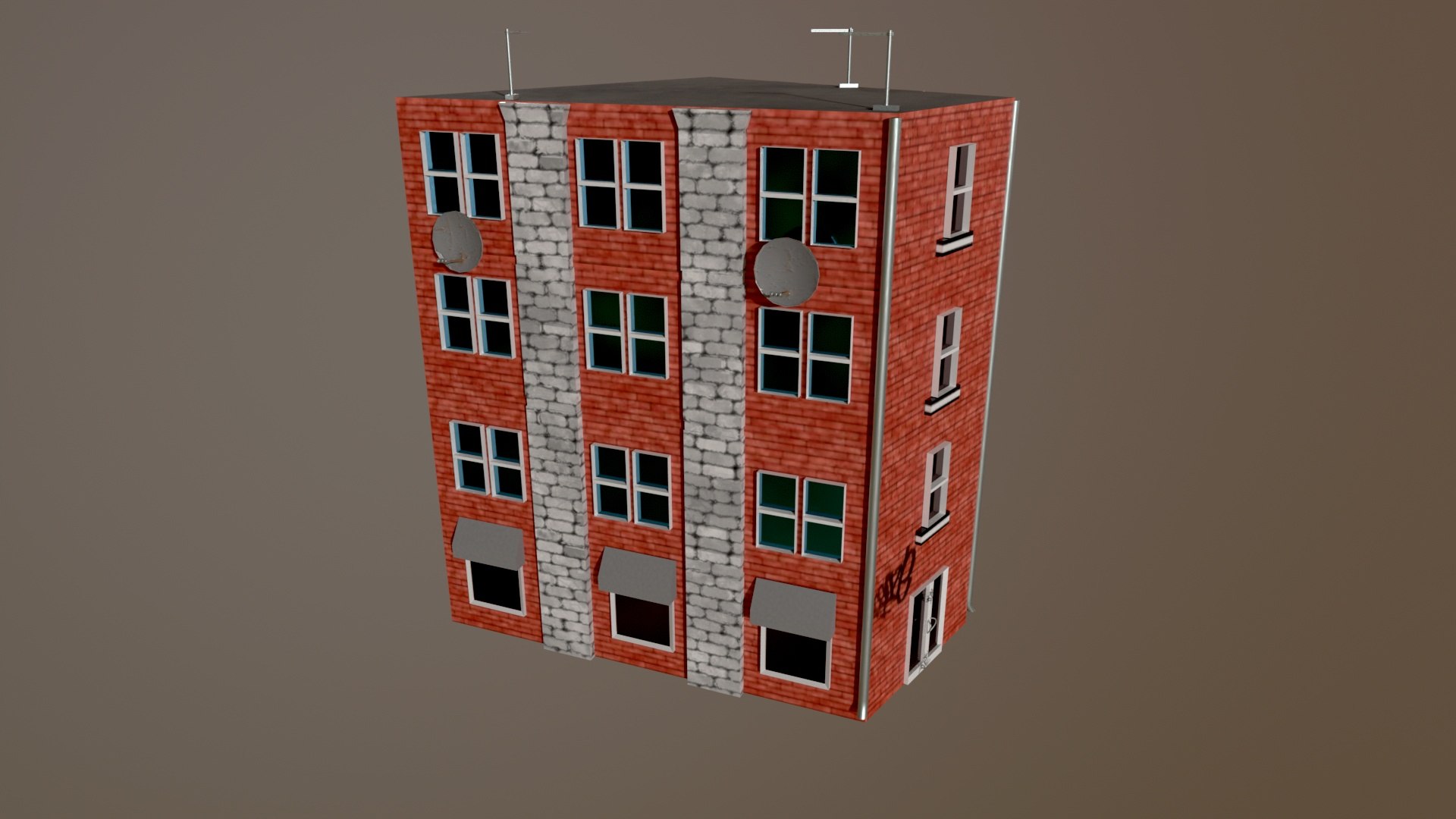 City Building 3D Model - TurboSquid 1925391