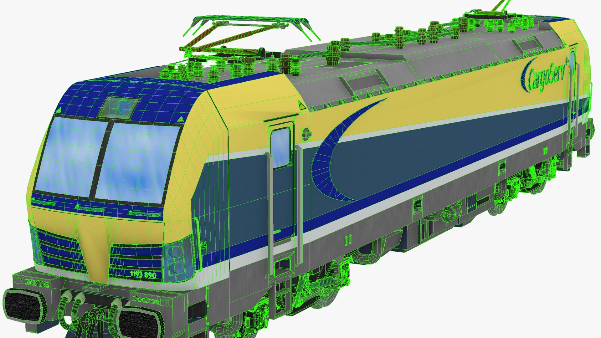 3D Collection Of 10 Siemens Vectron Locomotives In Different Types And ...