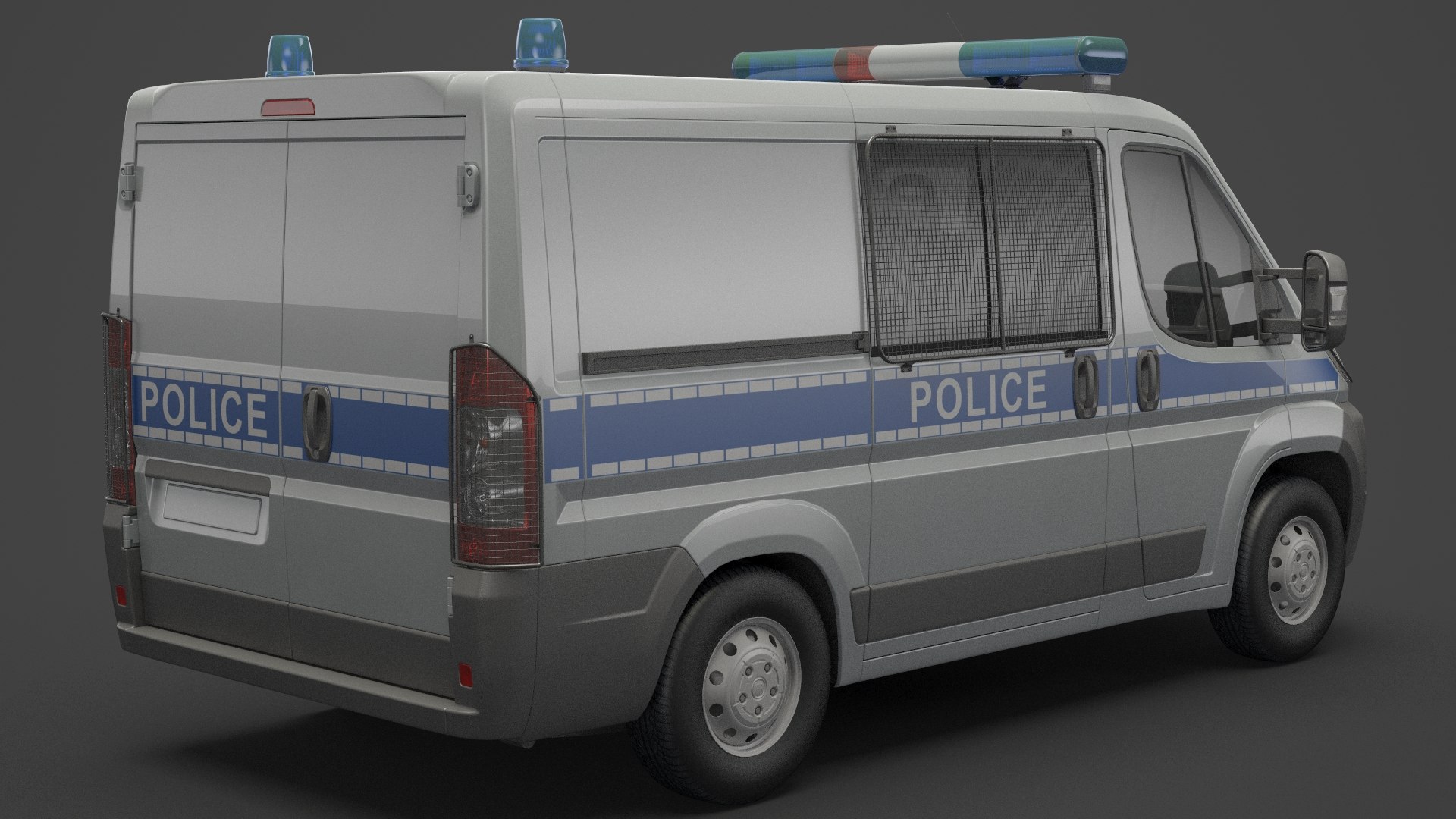 Police Van 3D Model - TurboSquid 1829132