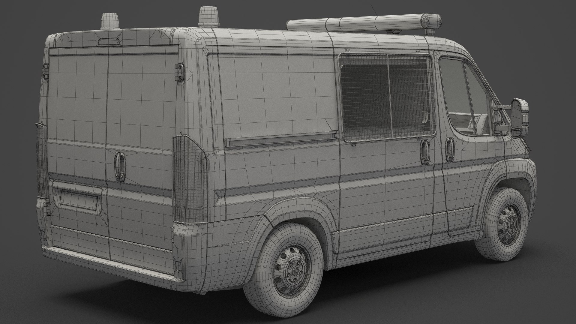 Police Van 3D Model - TurboSquid 1829132