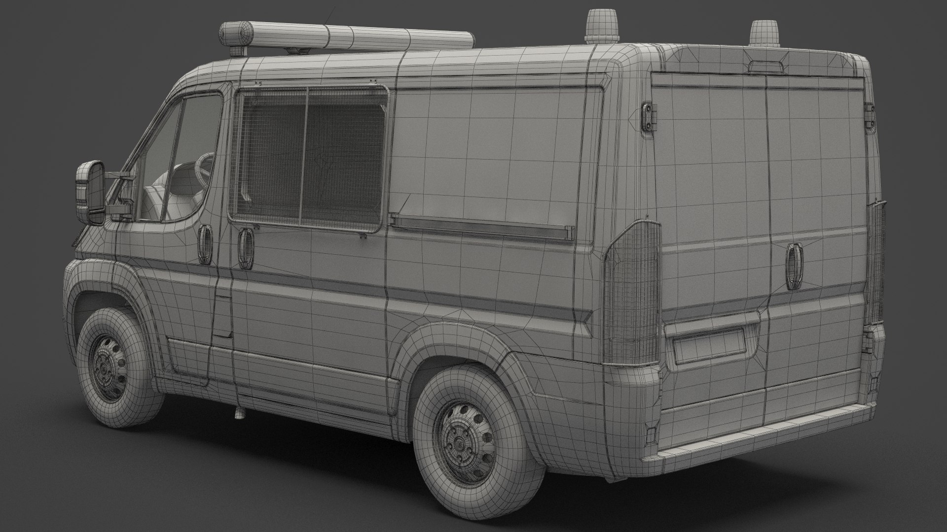 Police Van 3D Model - TurboSquid 1829132