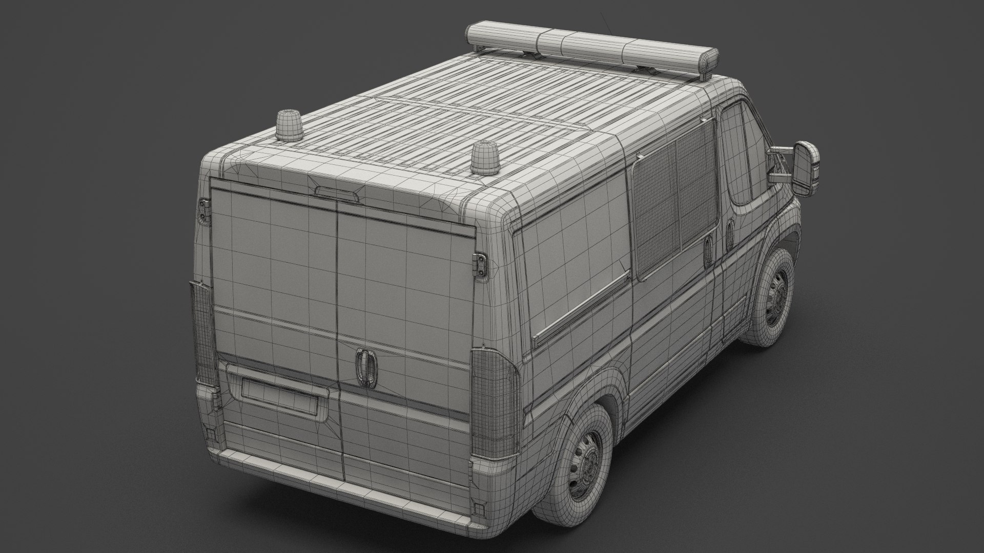 Police Van 3D Model - TurboSquid 1829132