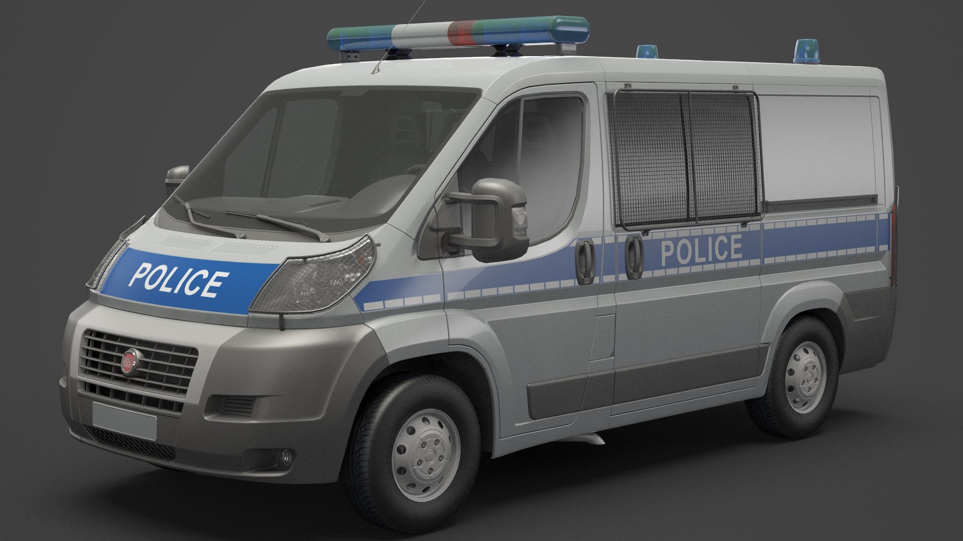Police Van 3D Model - TurboSquid 1829132