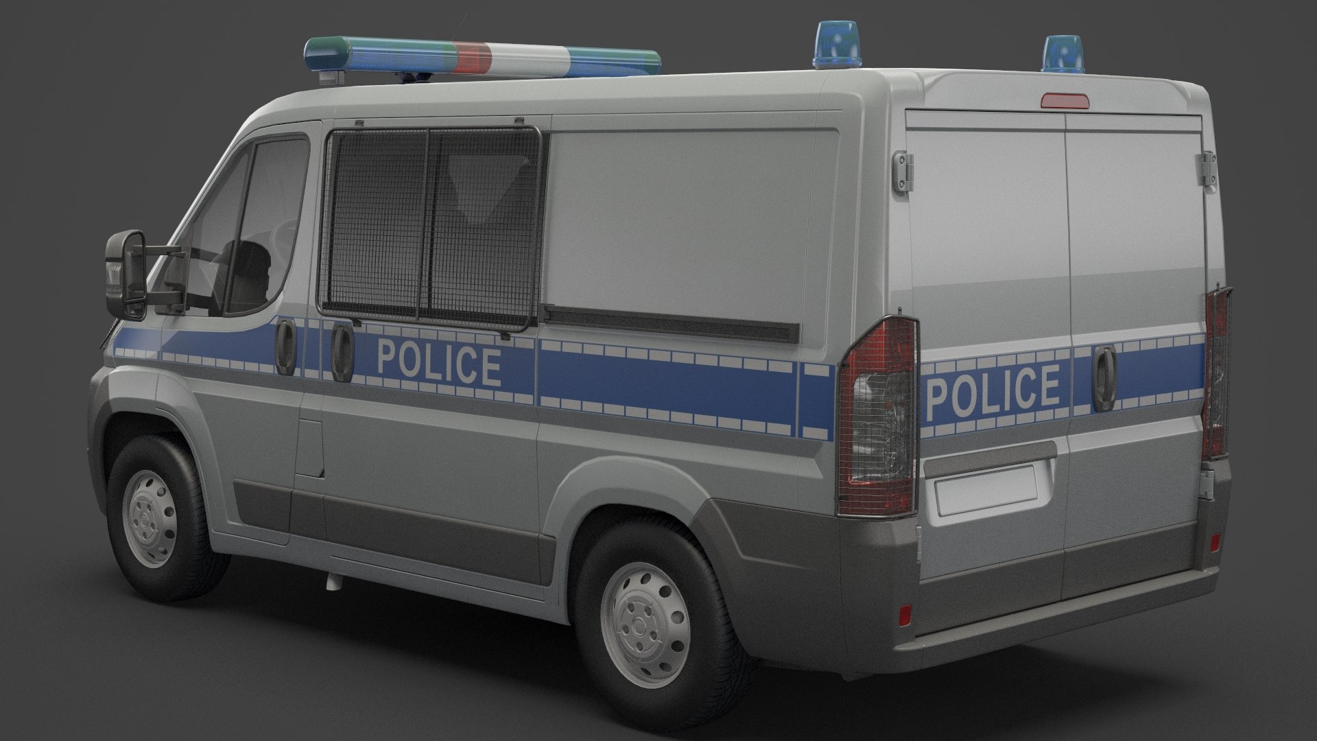 Police Van 3D Model - TurboSquid 1829132