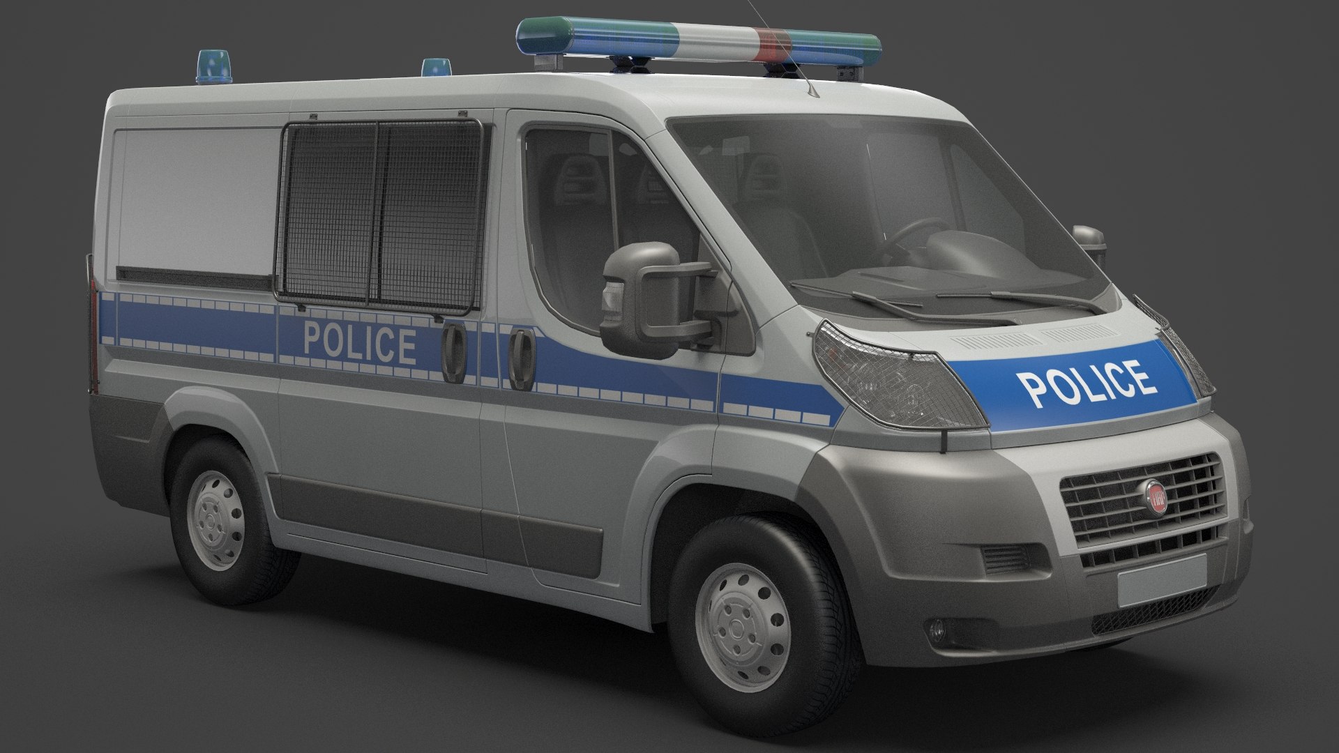 Police Van 3D Model - TurboSquid 1829132