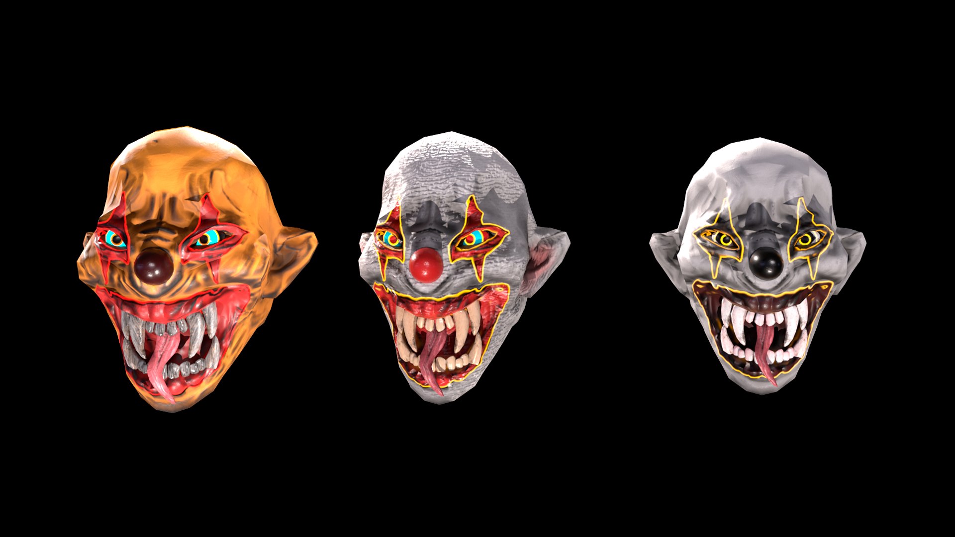 Evil Clown Mask 3D Model - TurboSquid 2388174