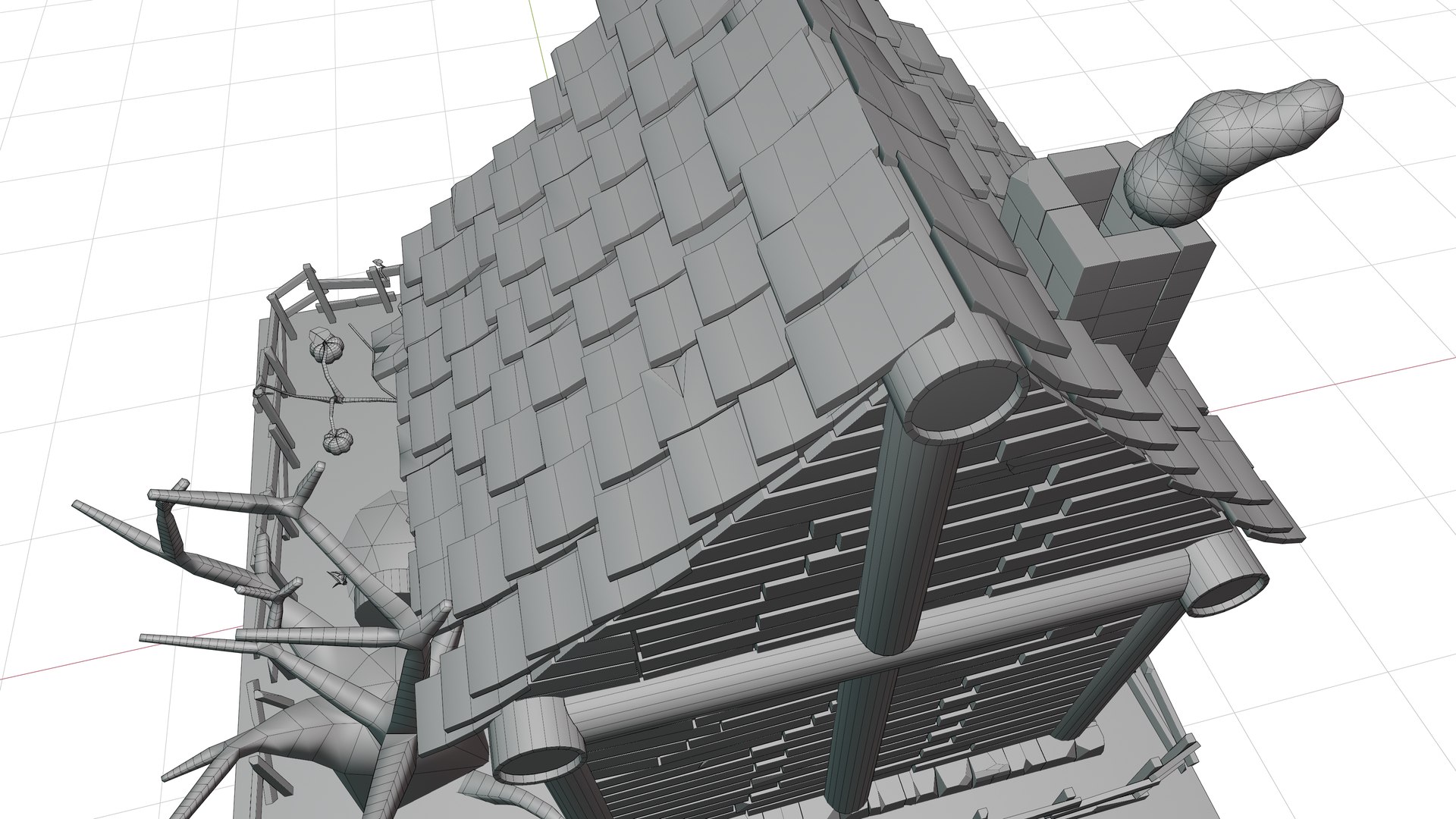 3D Scary Low Poly Halloween House - TurboSquid 1958997