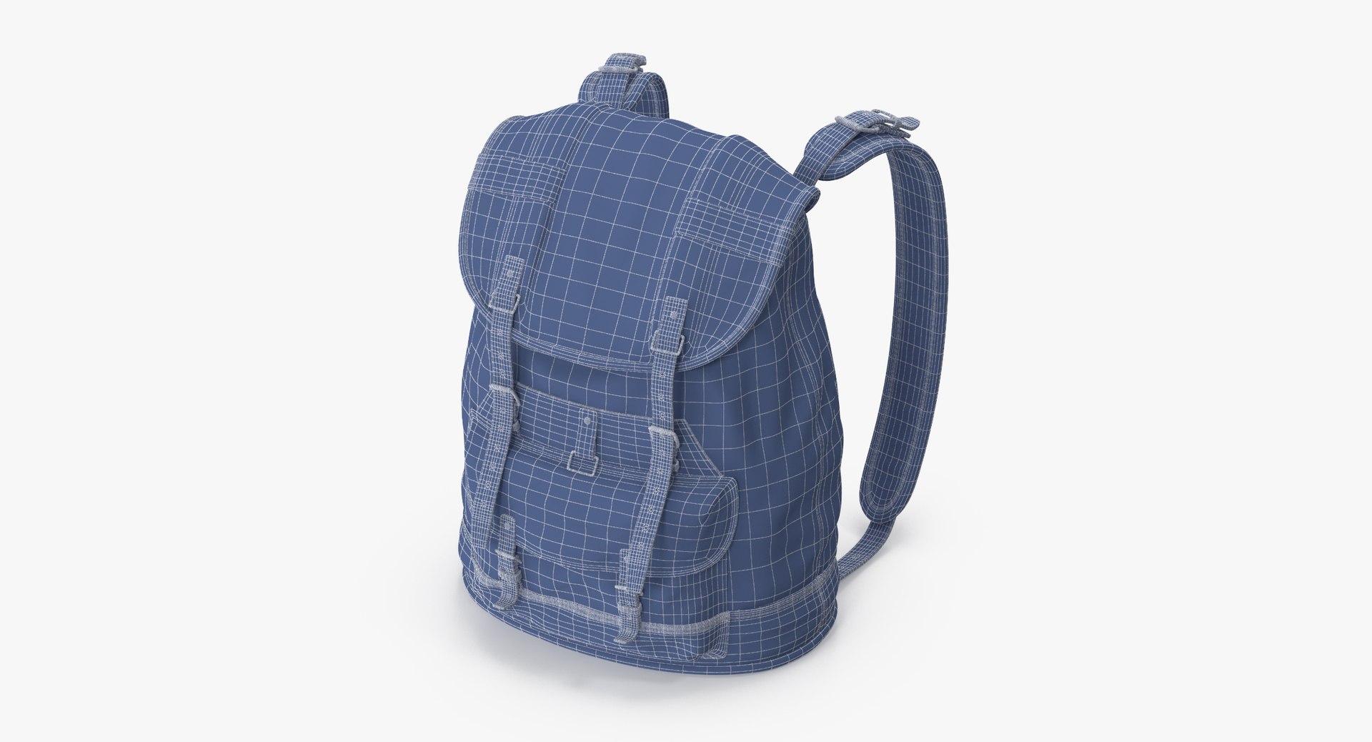 3d Model Standing Travel Backpack