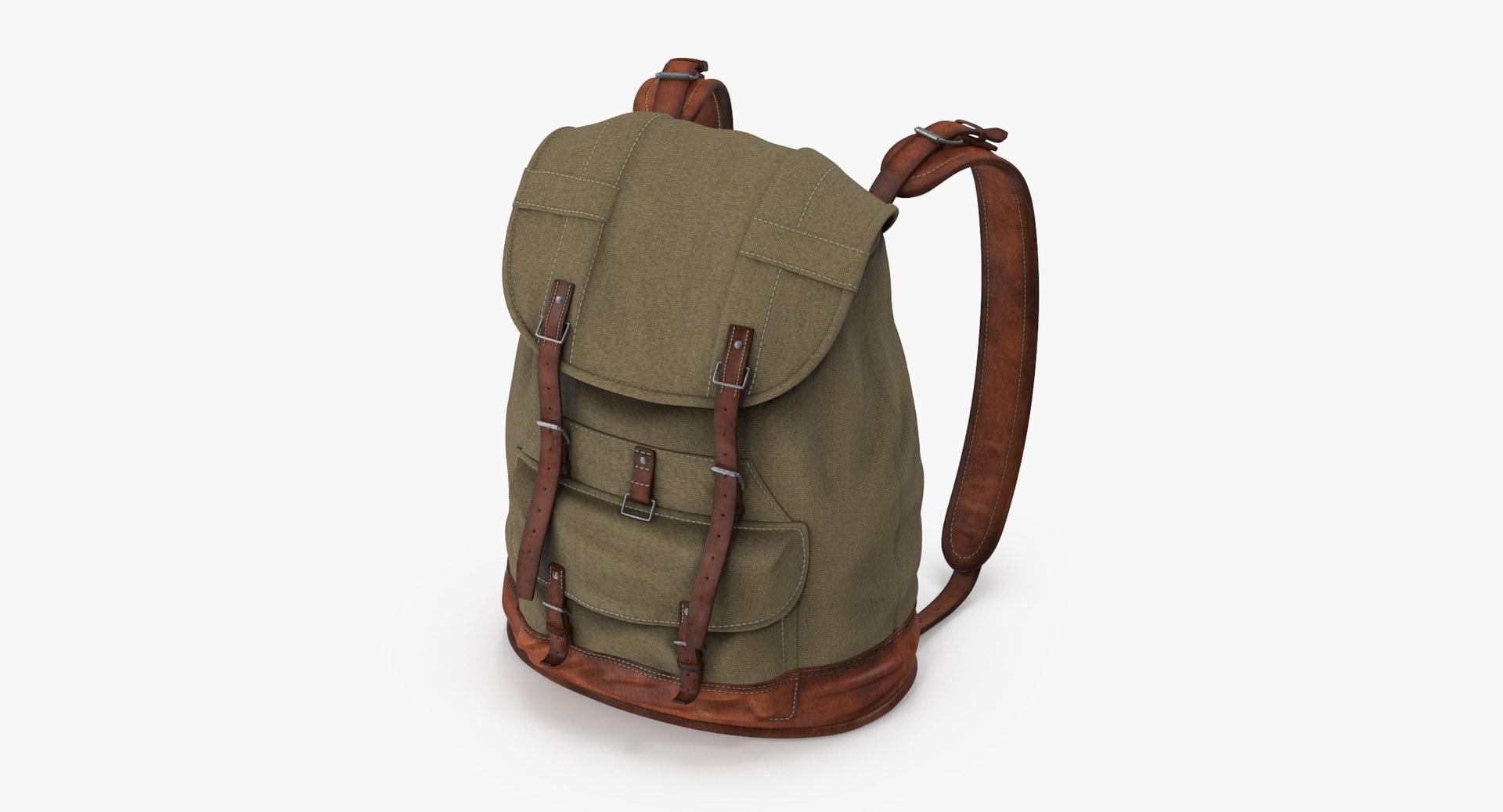 3d Model Standing Travel Backpack