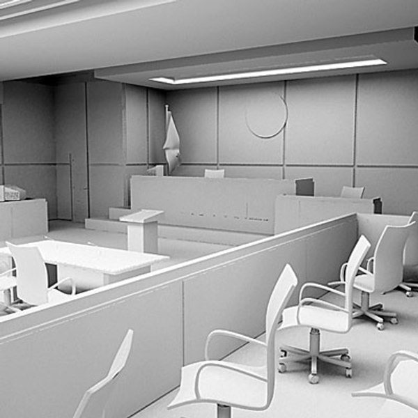 3D Courtroom Models | TurboSquid