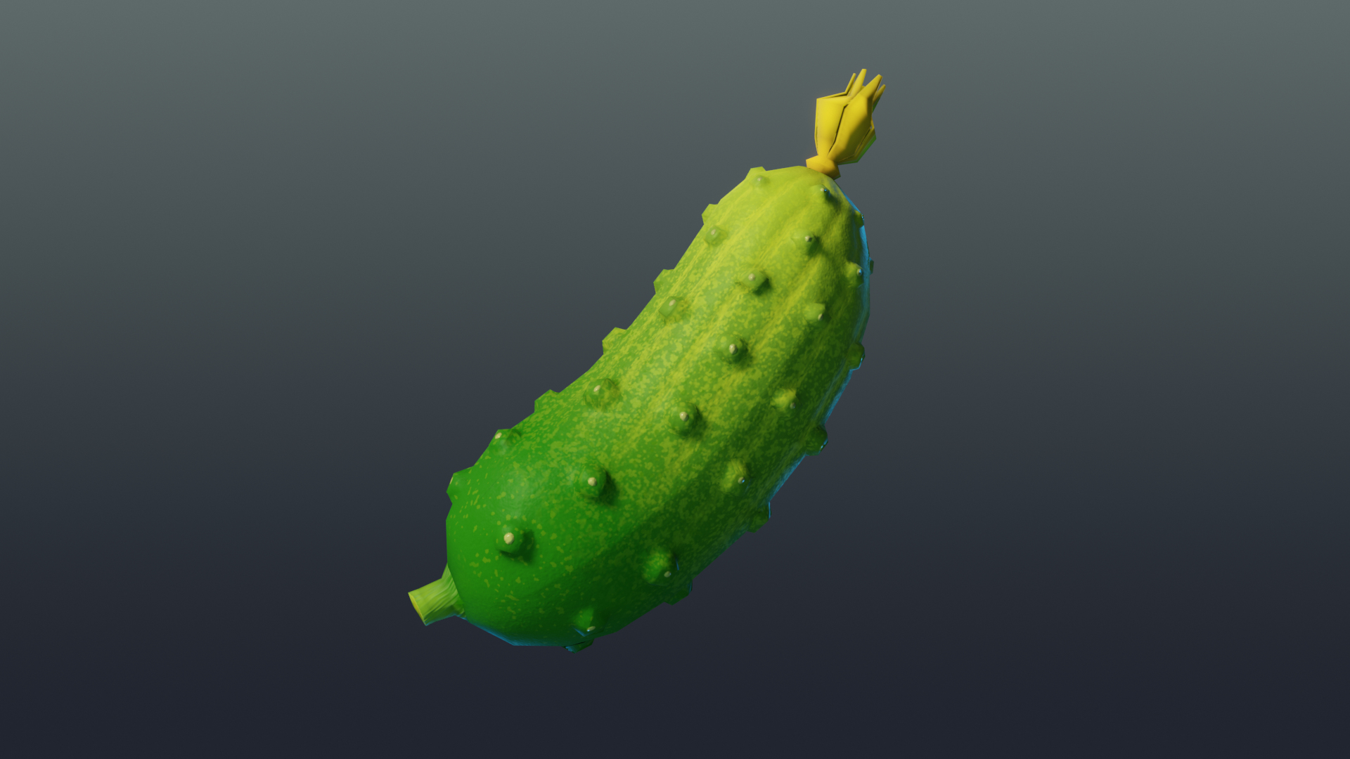 3D Cartoon Cucumber - TurboSquid 1728225