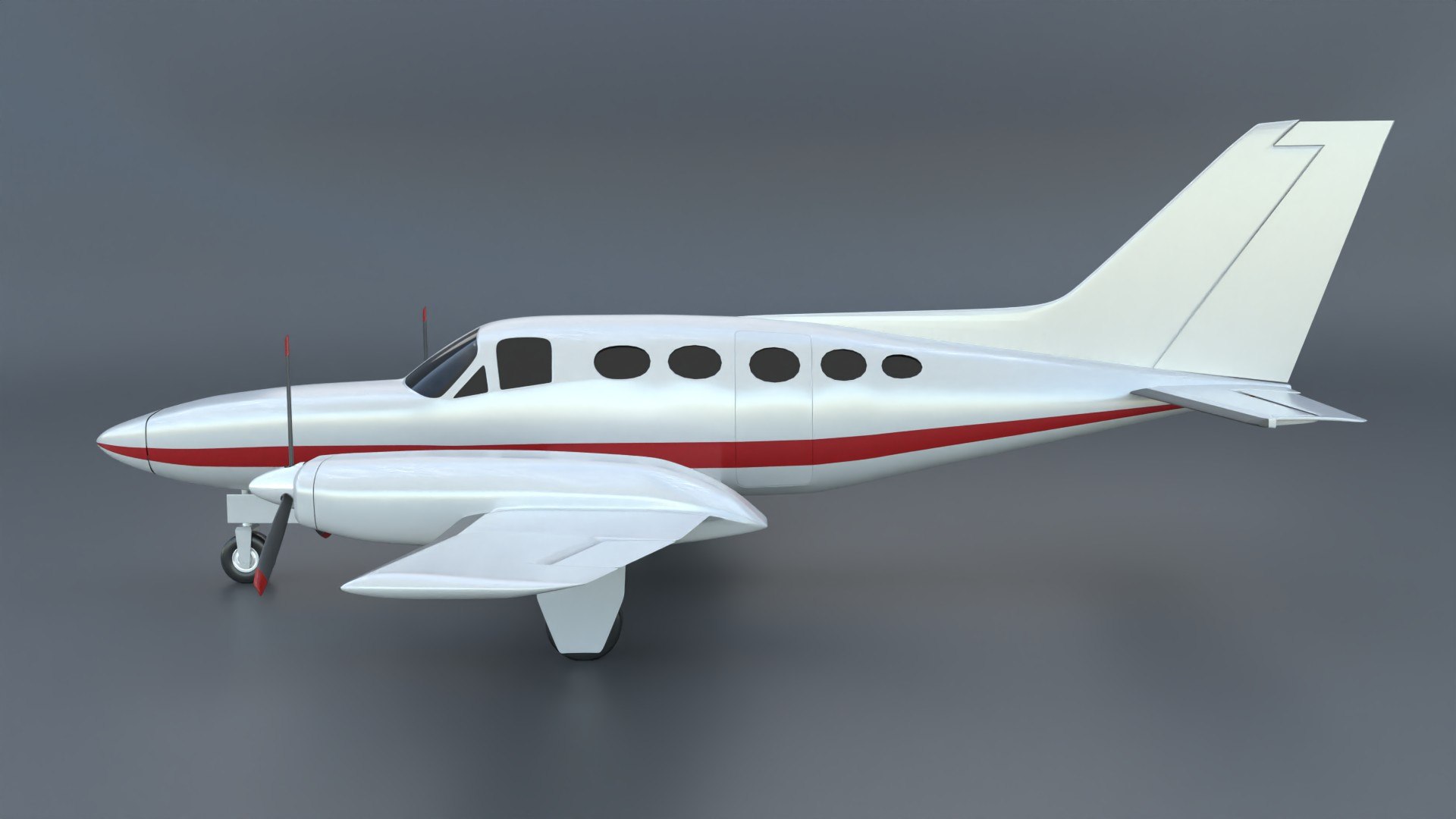 3D Model Cessna Citation Chancellor Private Turboprop Airplane ...