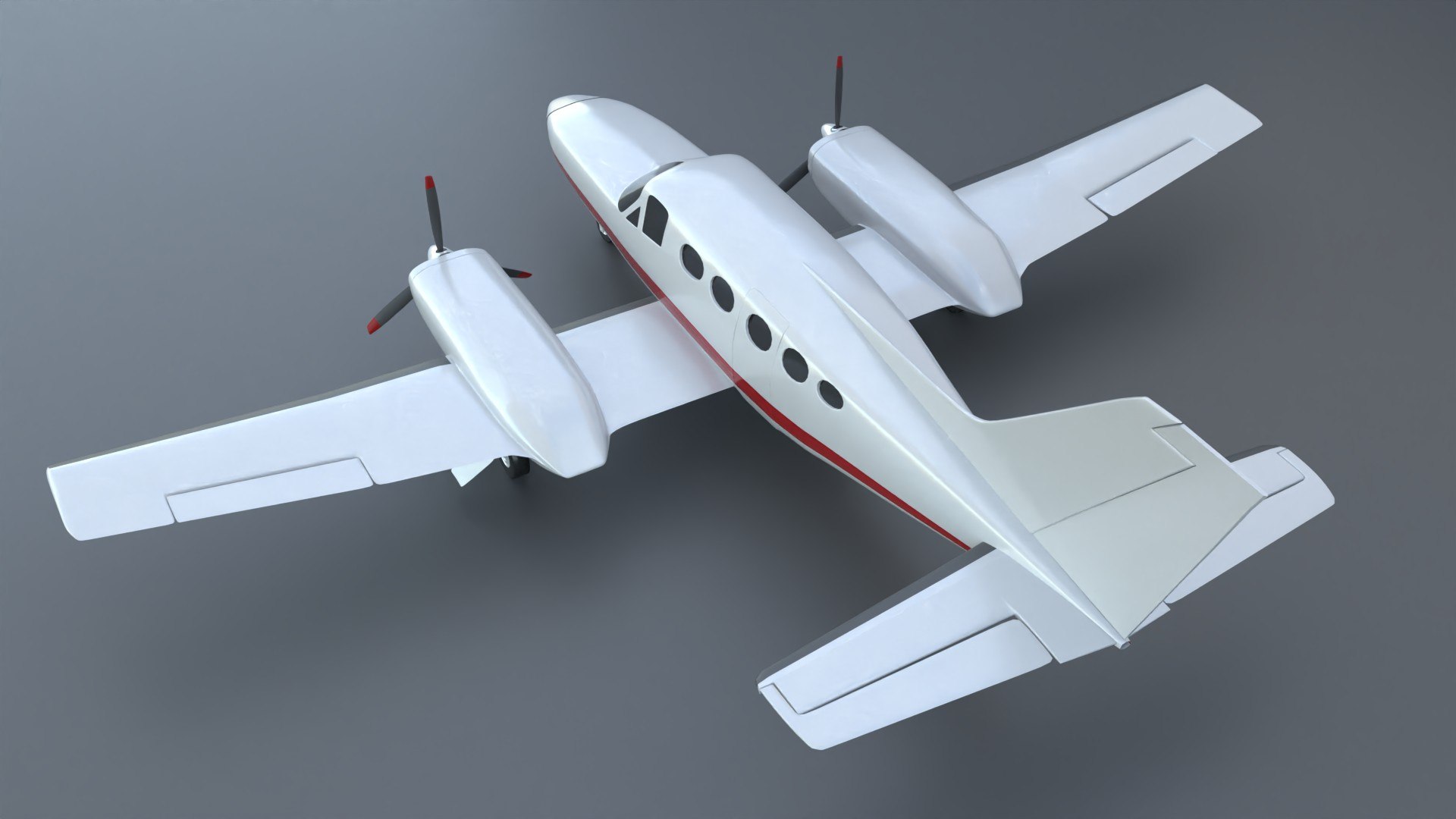 3D Model Cessna Citation Chancellor Private Turboprop Airplane ...