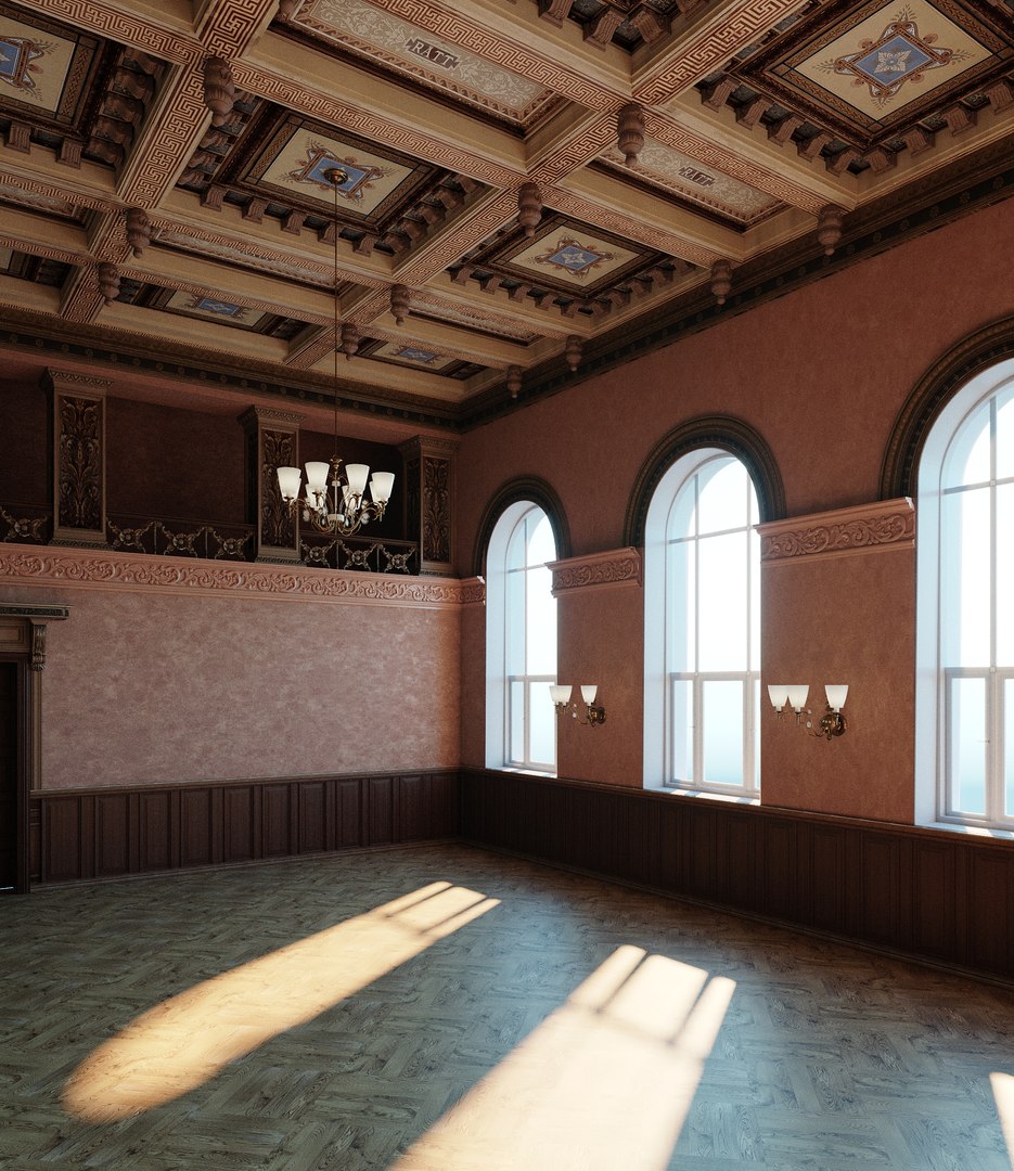Classical Interior 3D model - TurboSquid 1903496