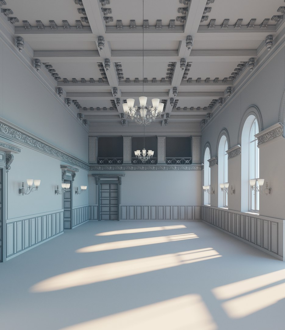 Classical Interior 3D model - TurboSquid 1903496