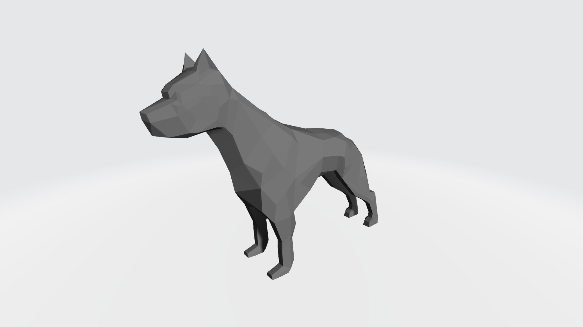 Low Poly Dog Model - TurboSquid 2337592