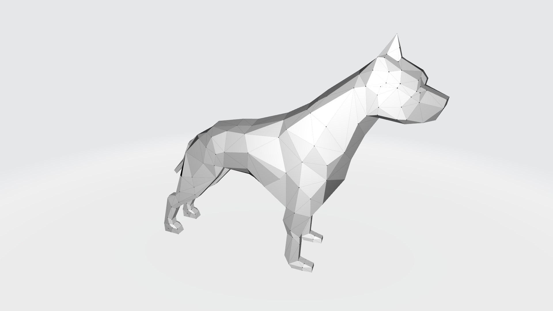 Low Poly Dog Model - TurboSquid 2337592