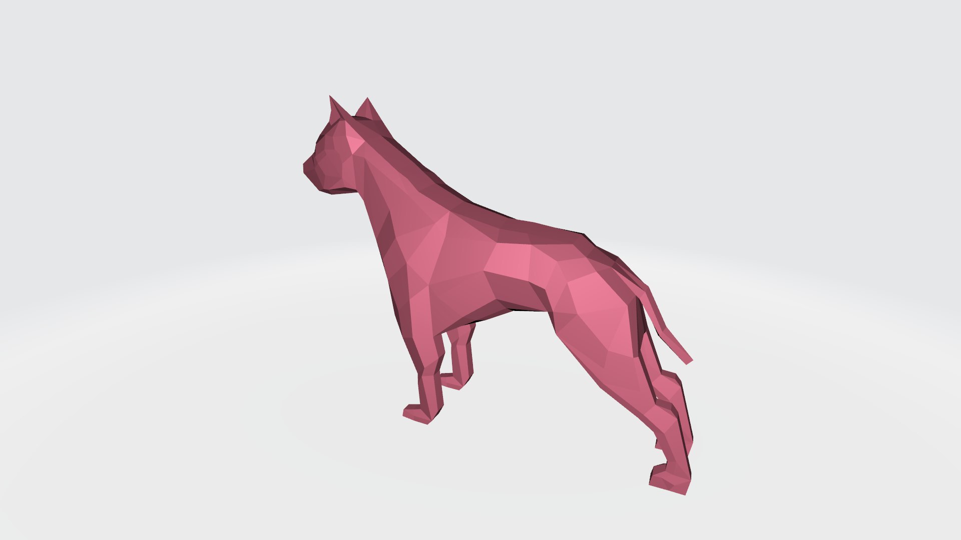 Low Poly Dog Model - TurboSquid 2337592