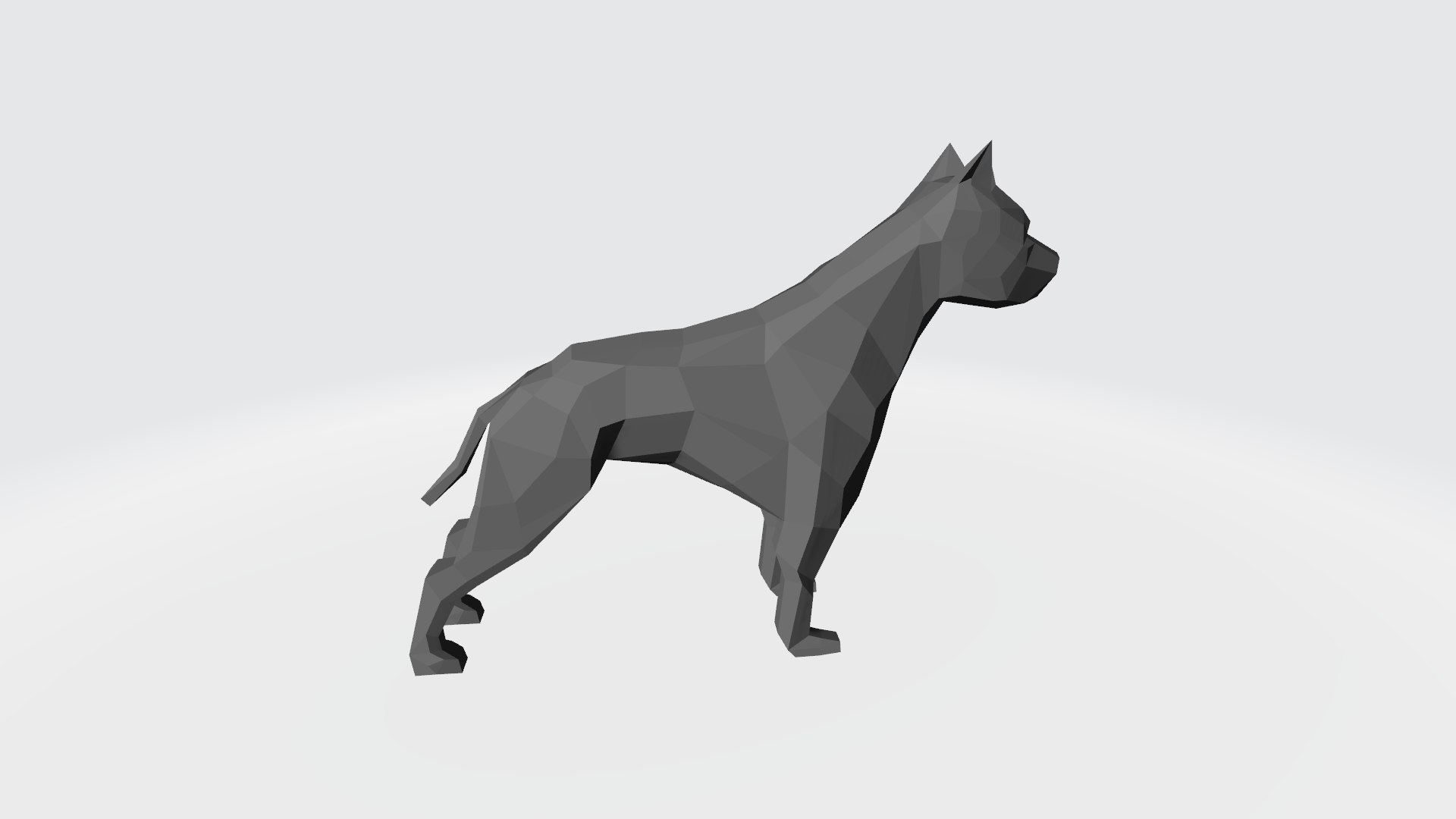 Low Poly Dog Model - TurboSquid 2337592