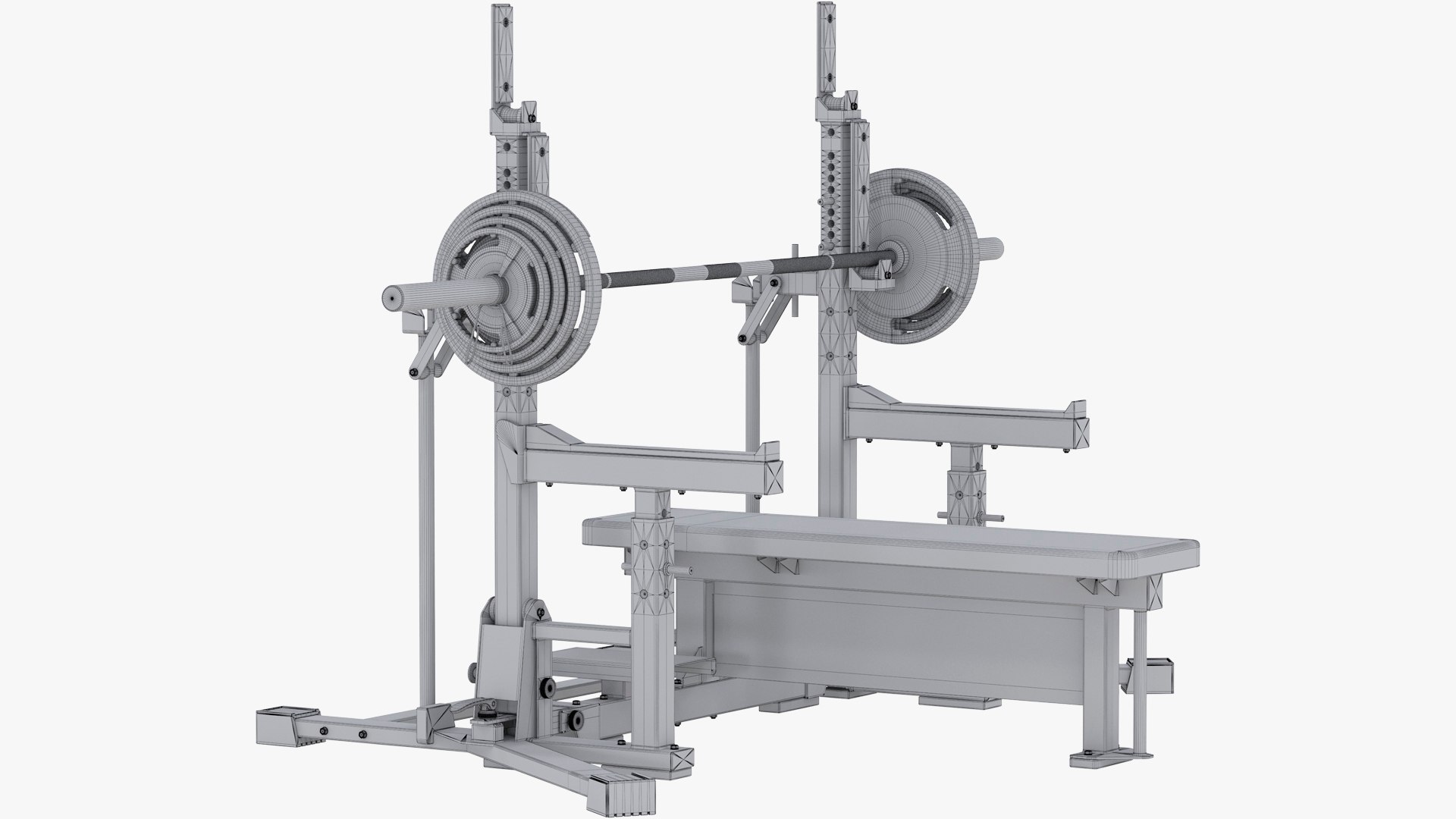 ATX IPF Powerlifting Combo Rack COP-700 3D Model - TurboSquid 2326493