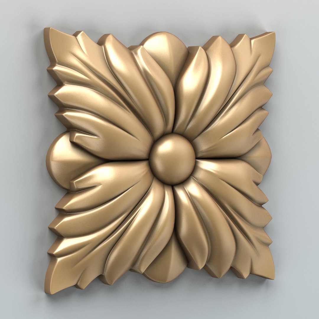 Square Rosette 3d Obj