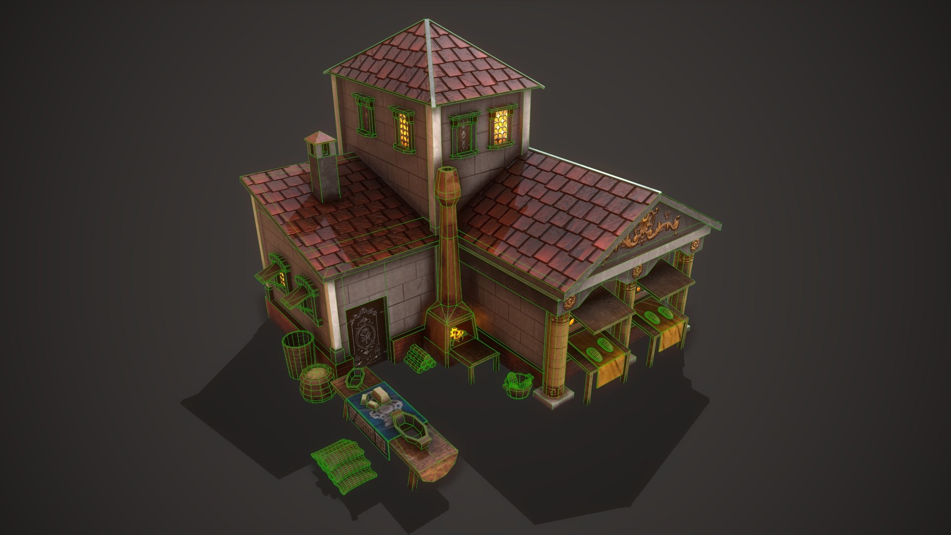 3D Ancient Bakery - TurboSquid 1655930
