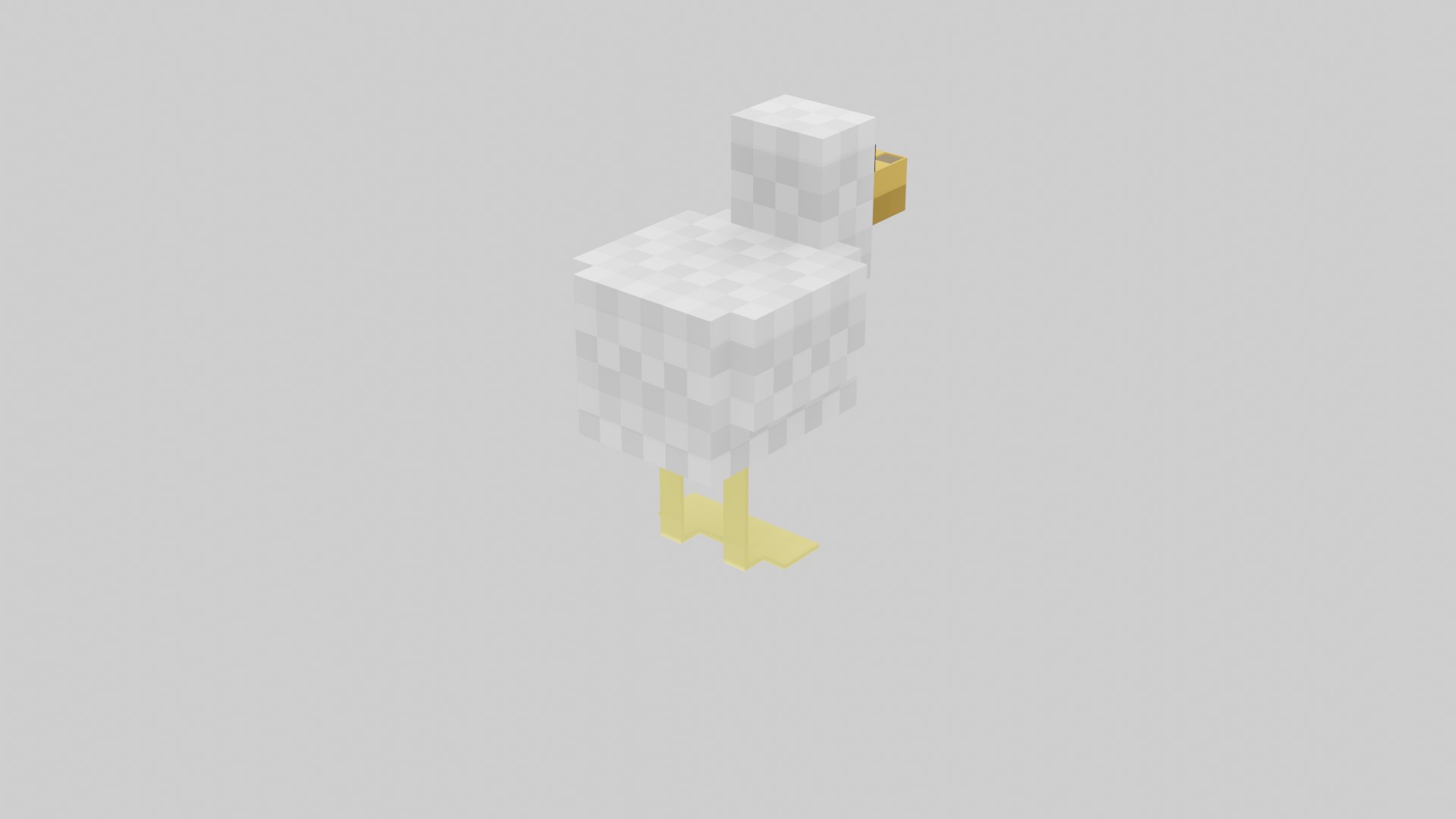 Minecraft Chicken 3D Model - TurboSquid 1978196