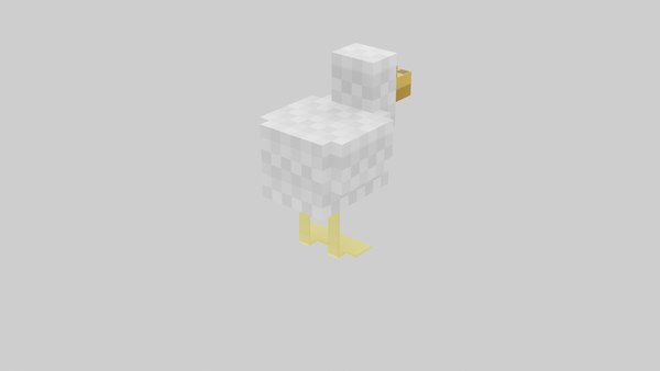 modelo 3d pollo minecraft - TurboSquid 1978196
