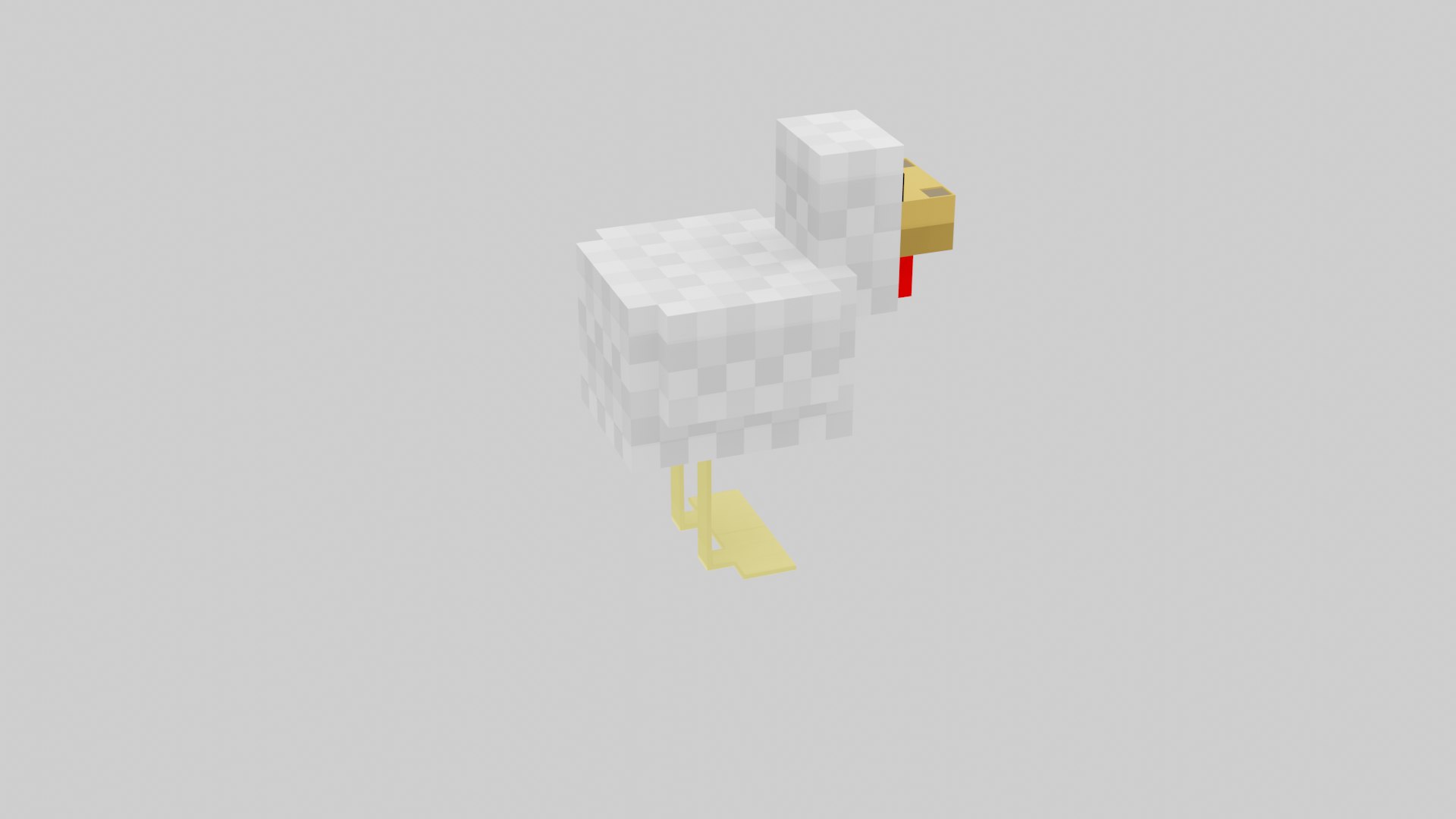 Minecraft Chicken 3D Model - TurboSquid 1978196