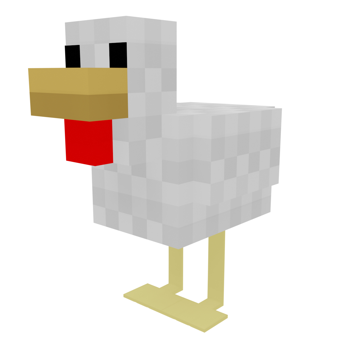 modelo 3d pollo minecraft - TurboSquid 1978196