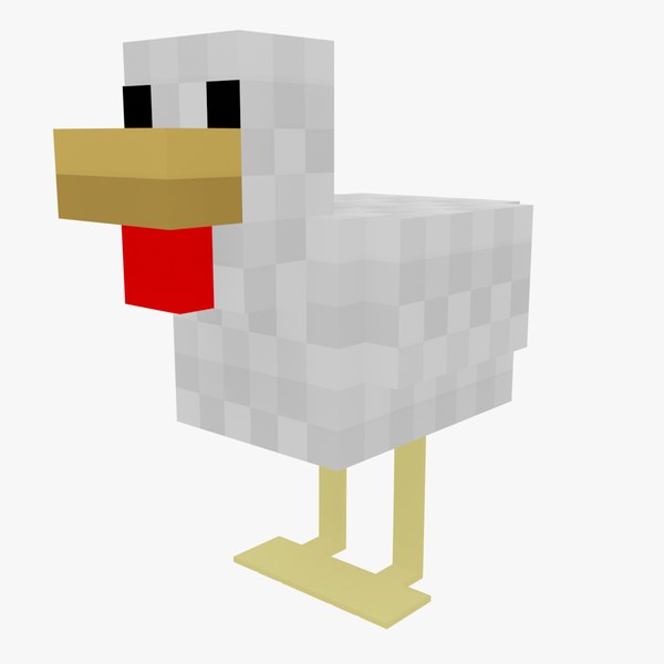 modèle 3D de Poulet Minecraft - TurboSquid 1978196