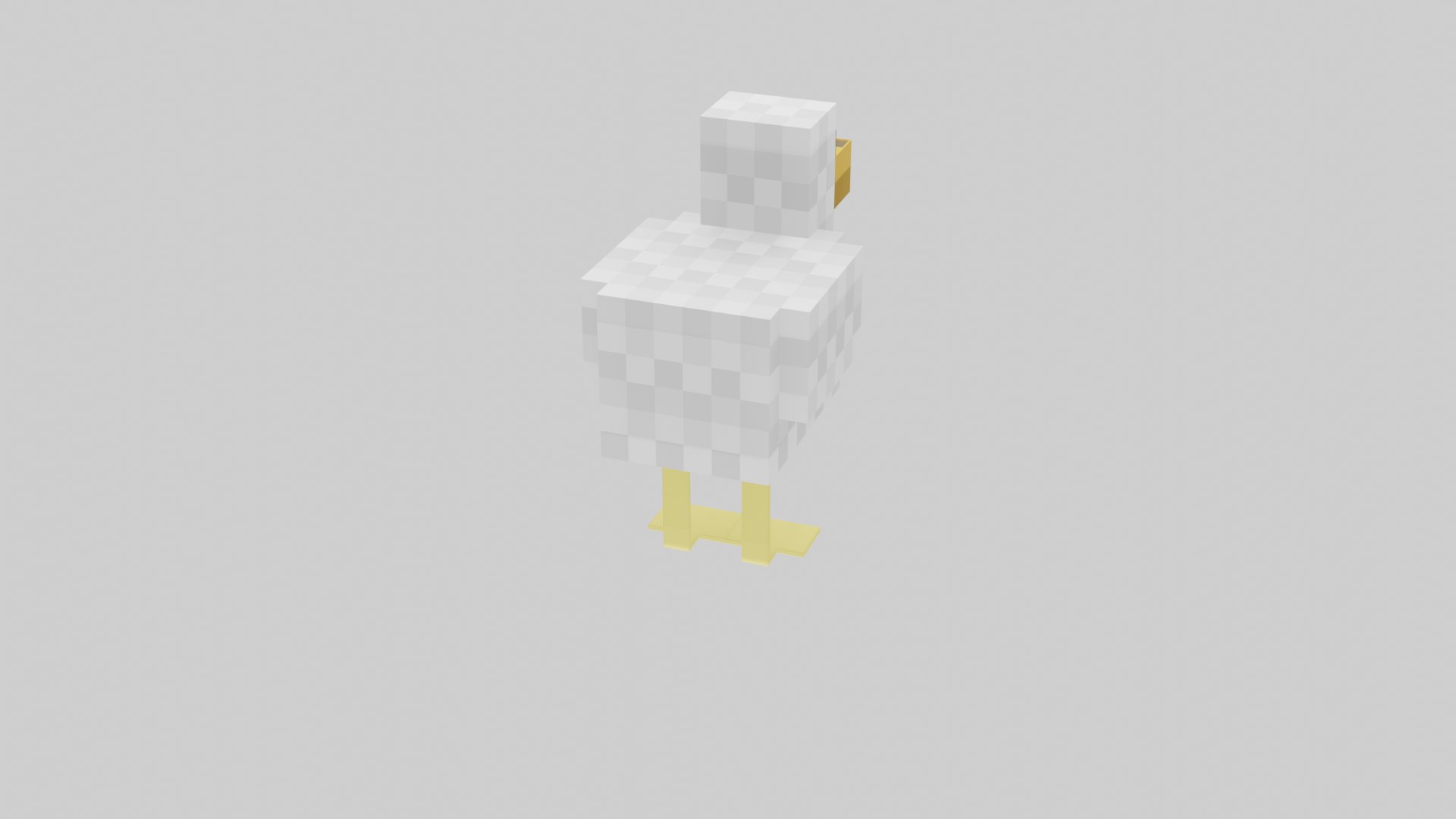 Minecraft Chicken 3D Model - TurboSquid 1978196