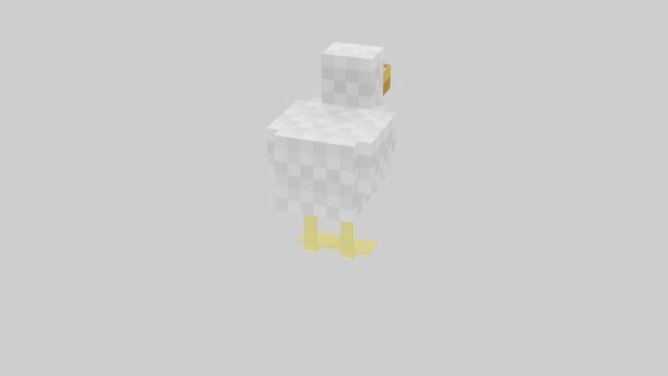 modelo 3d pollo minecraft - TurboSquid 1978196