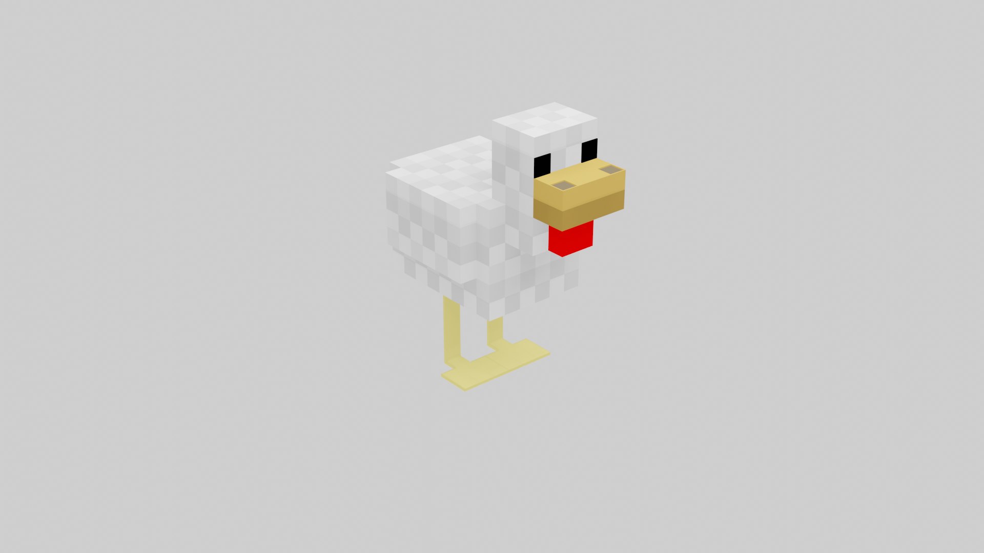 Minecraft Chicken 3D model - TurboSquid 1978196