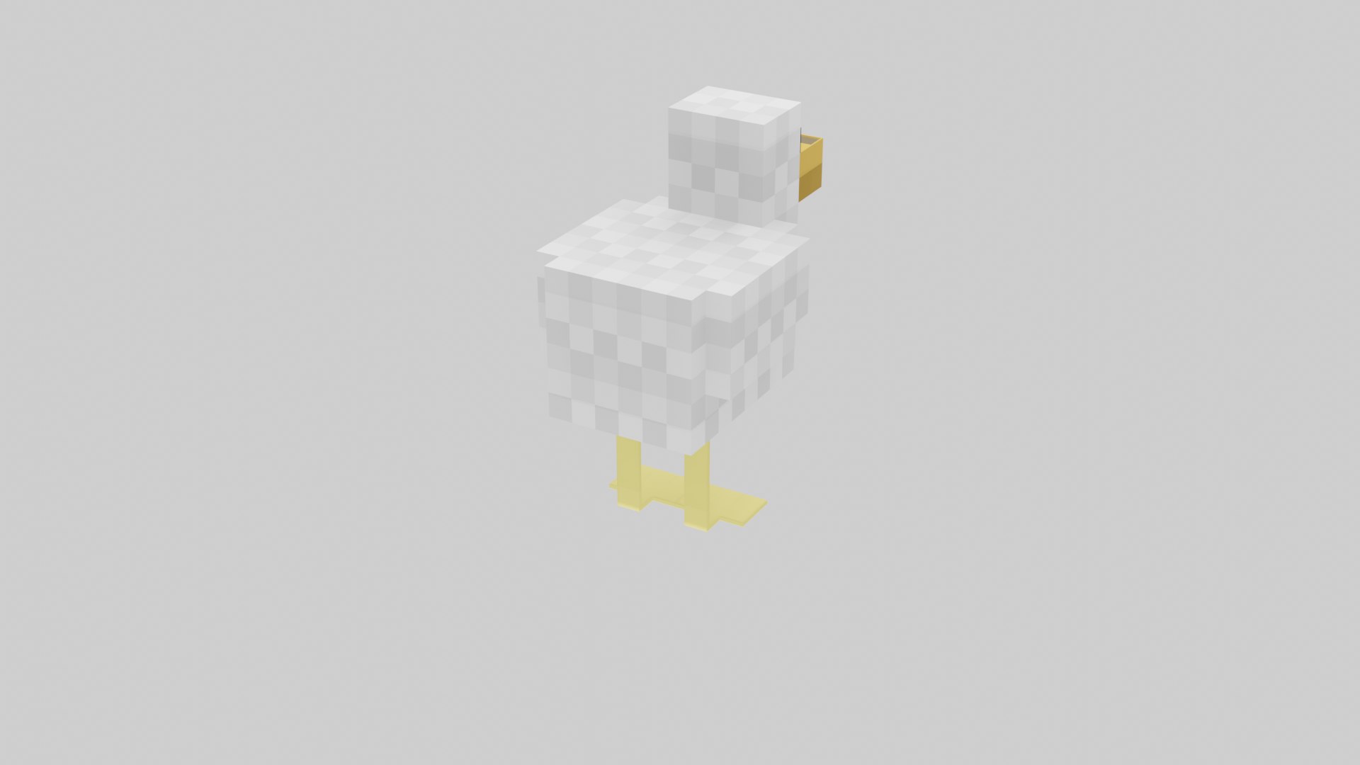 Minecraft Chicken 3D Model - TurboSquid 1978196