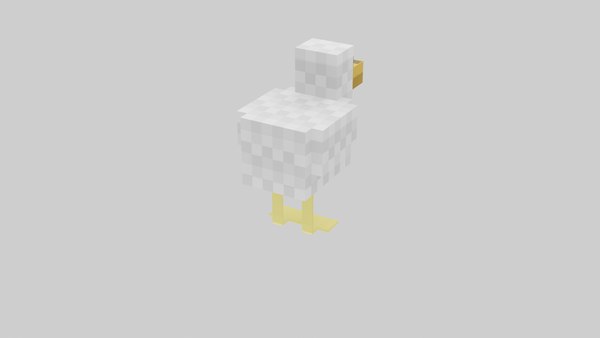 modelo 3d pollo minecraft - TurboSquid 1978196