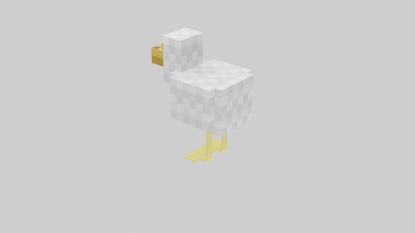 modelo 3d pollo minecraft - TurboSquid 1978196