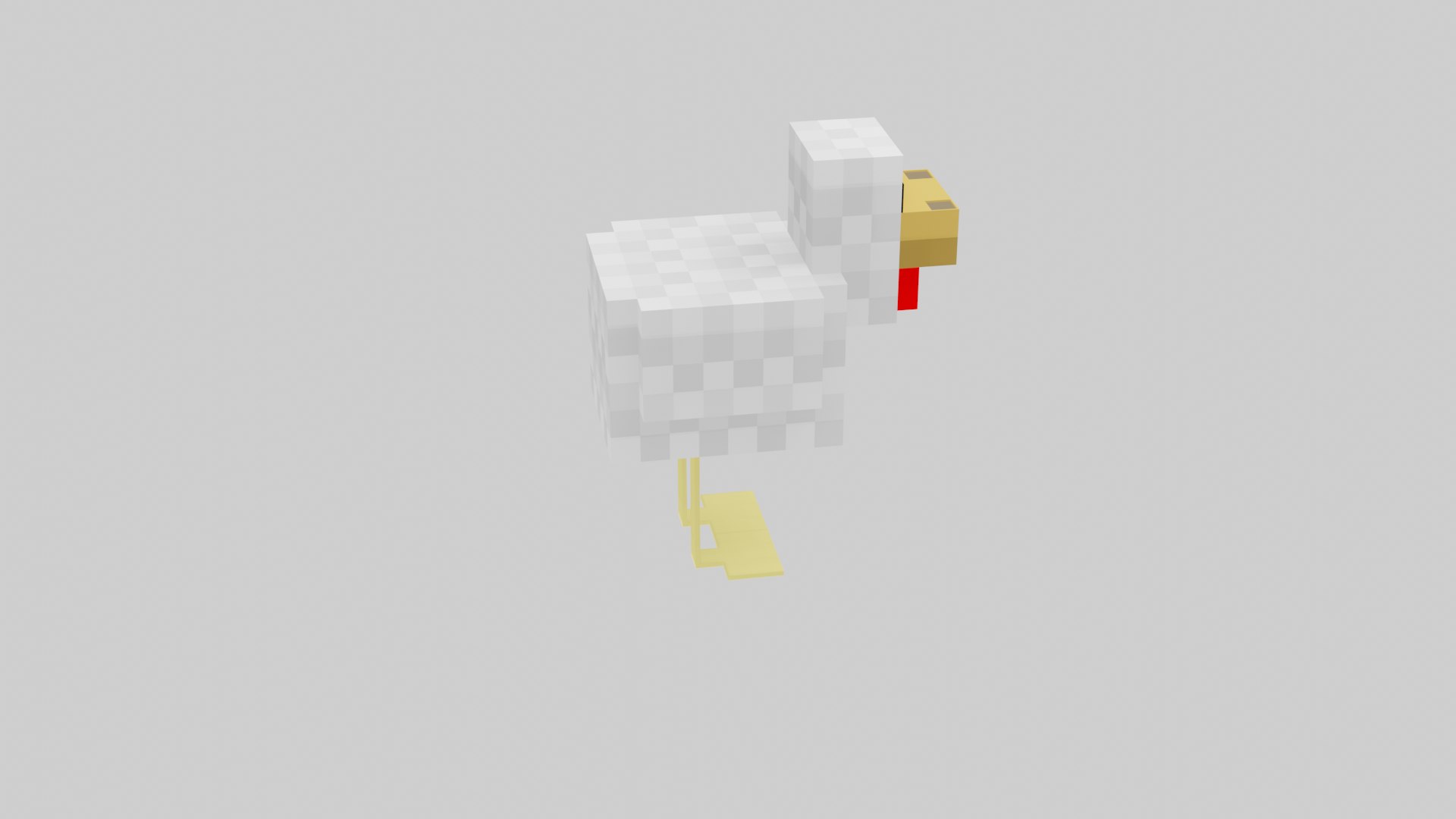 Minecraft Chicken 3D Model - TurboSquid 1978196