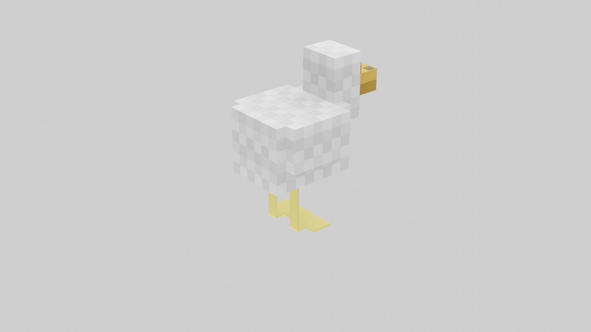 Minecraft Chicken 3D Model - TurboSquid 1978196