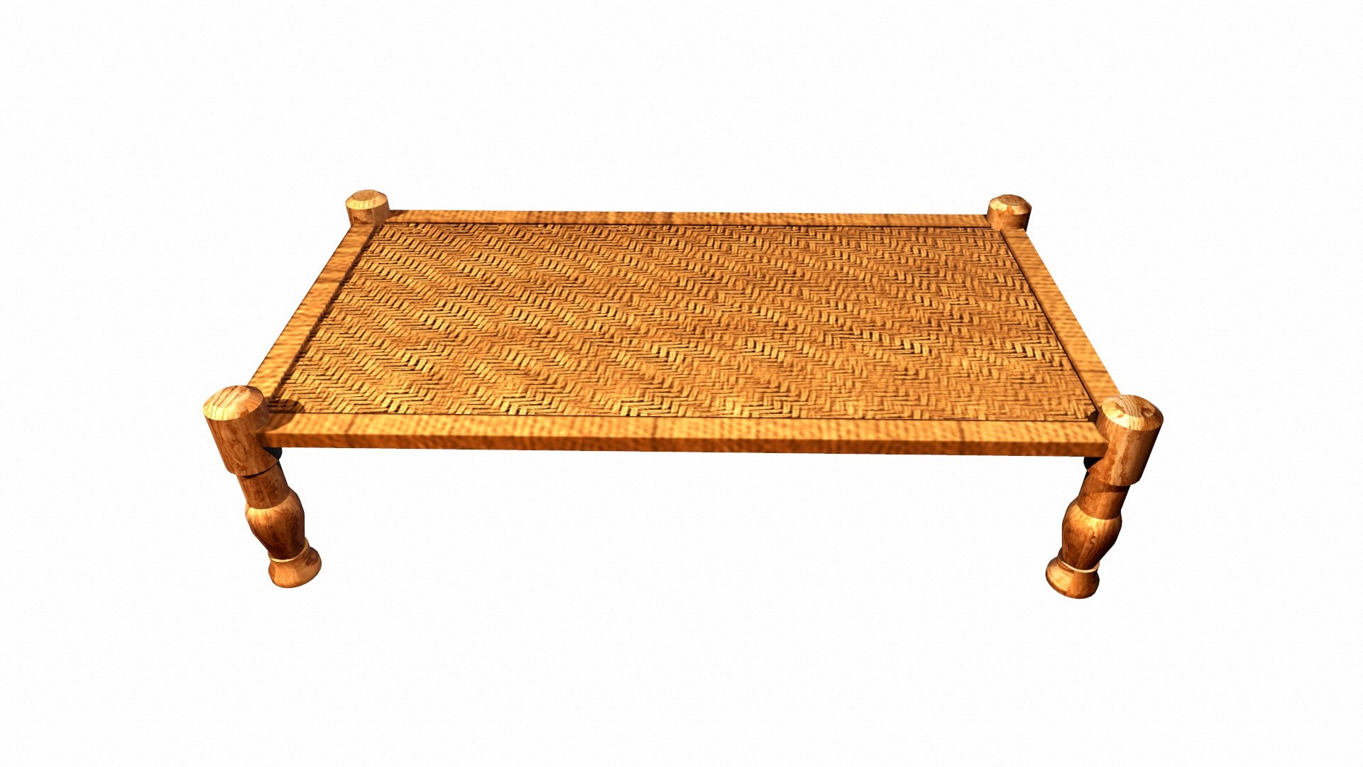3D Indian Bed Chaarpai - TurboSquid 2332263