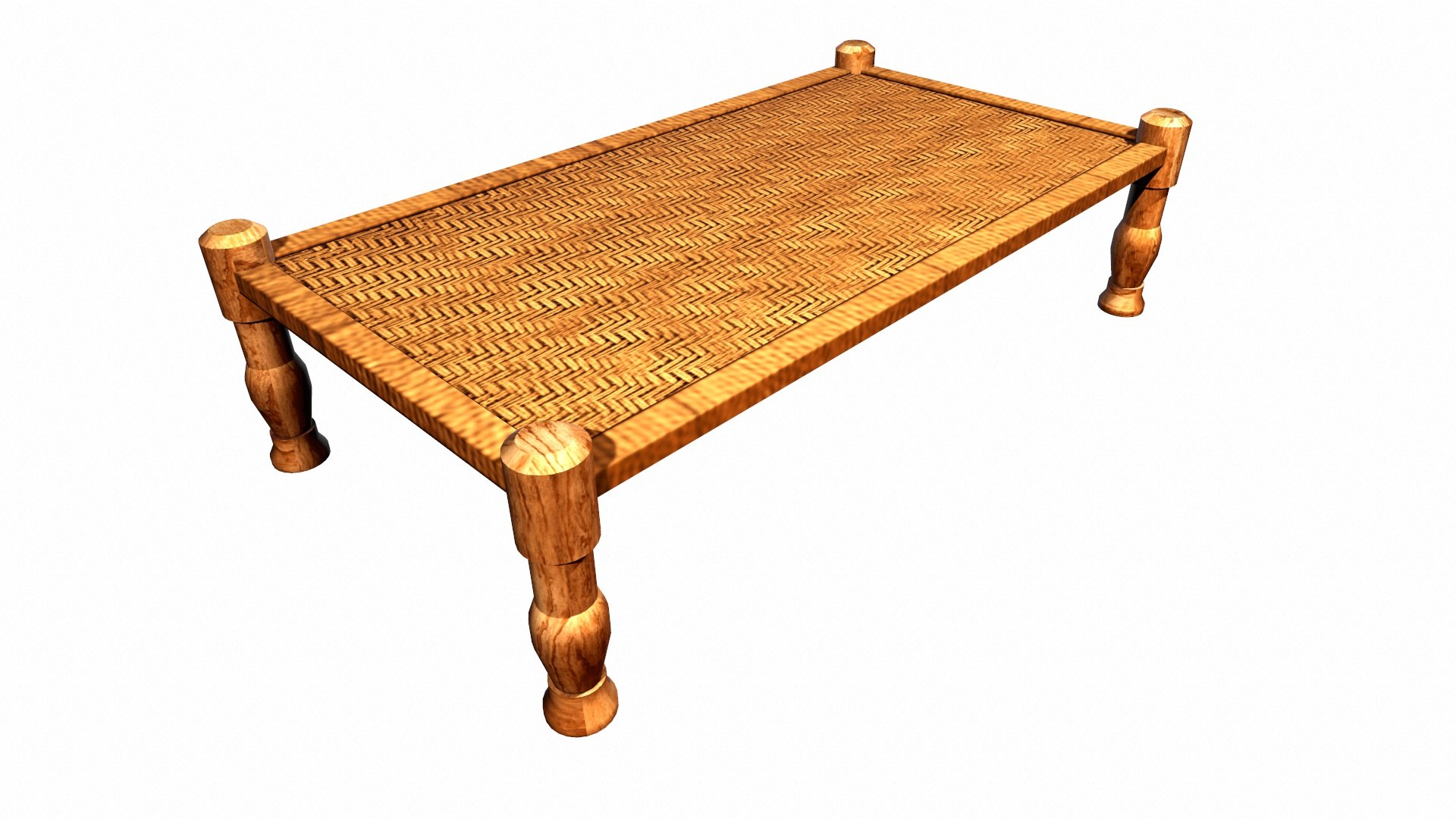 3D Indian Bed Chaarpai - TurboSquid 2332263