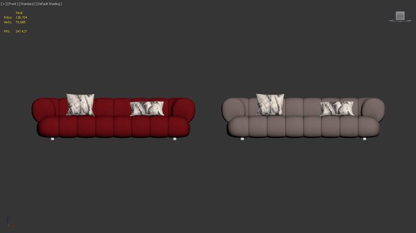 3D Intermede Sofa 3 Seater by Roche Bobois - TurboSquid 1720337